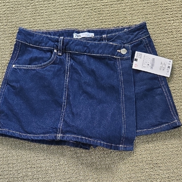Zara | Shorts | Zara Skorts In Classic Blue With Versatile Design ...
